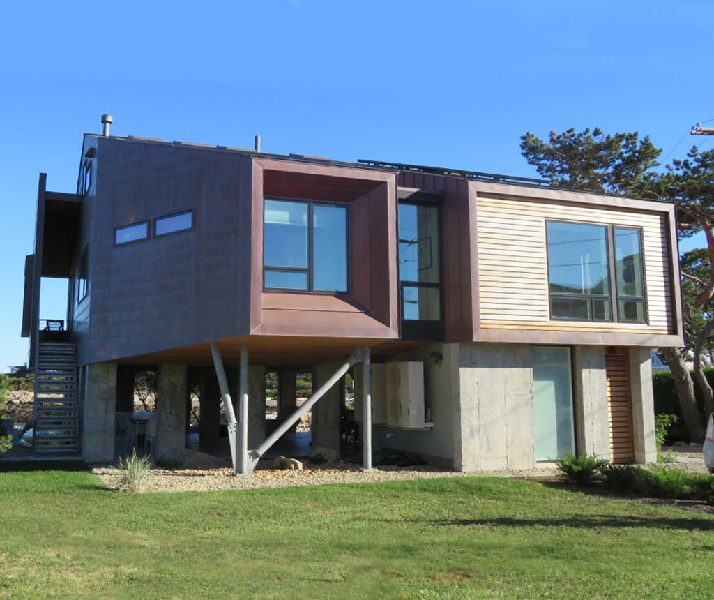 Award-Winning Home Redesign, Rockport MA - Metal Staircases - Modern ...